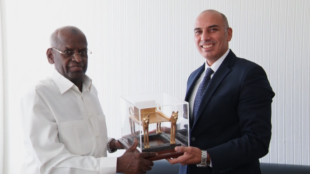 La visite de courtoisie du nouvel ambassadeur M. Khaled Fadi Mahamoud ...